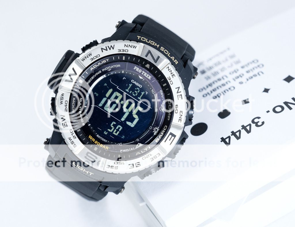 Casio PRW-3510-1 ProTrek triple sensor STN negative display ...