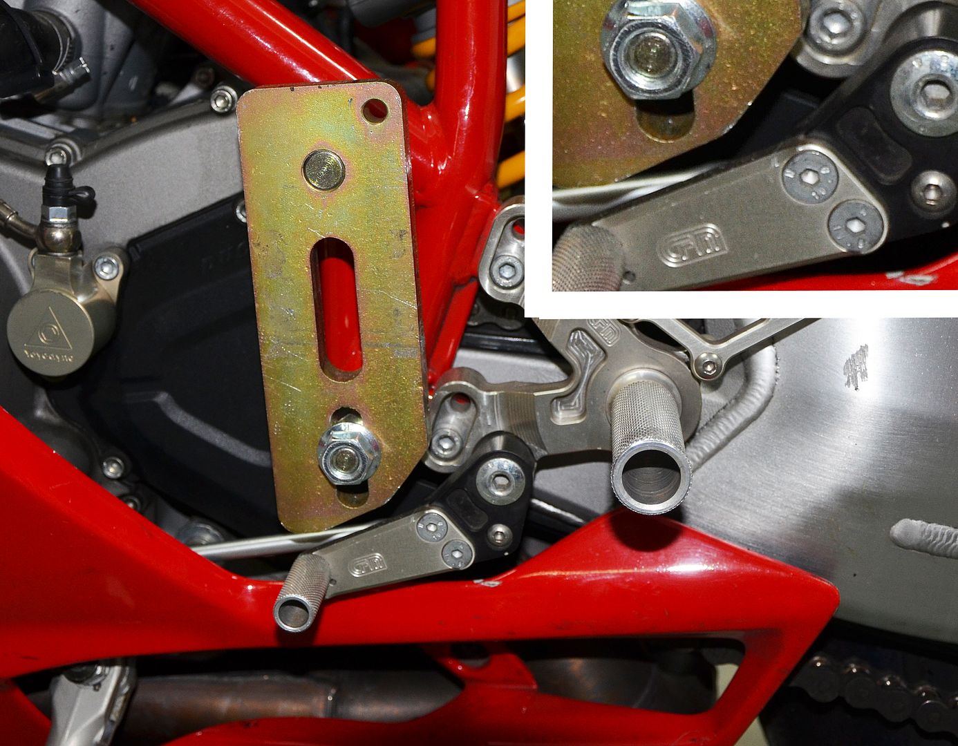 Bursig Stand and Aftermarket Rearsets | Ducati.org forum