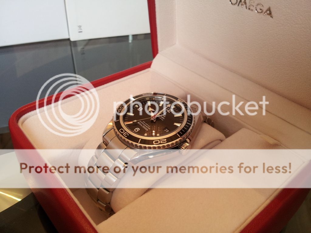 F/S Omega Seamaster Planet Ocean 22005000 45.5 All boxes & cards 2011 ...